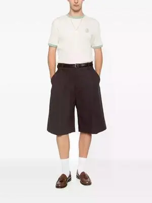 Drole De Monsieur Ribbed Trim T-shirt