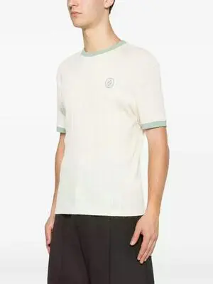 Drole De Monsieur Ribbed Trim T-shirt