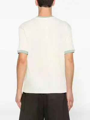 Drole De Monsieur Ribbed Trim T-shirt