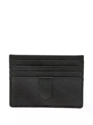 Canali Logo Leather Cardholder - Black