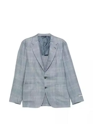Canali Checked Two-button Blazer
