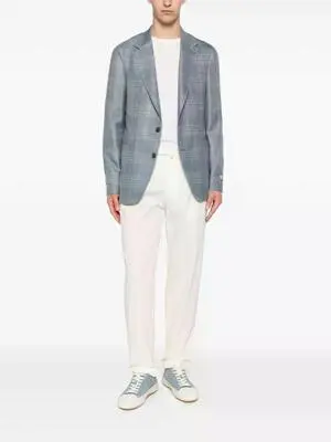 Canali Checked Two-button Blazer