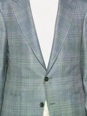 Canali Checked Two-button Blazer