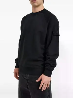 Stone Island Raglan Sleeve Sweatshirt - Black