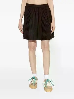 Lacoste Pleated Mini Skirt - Brown