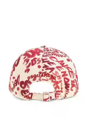 Dsquared2 Text-print Baseball Cap - Neutrals