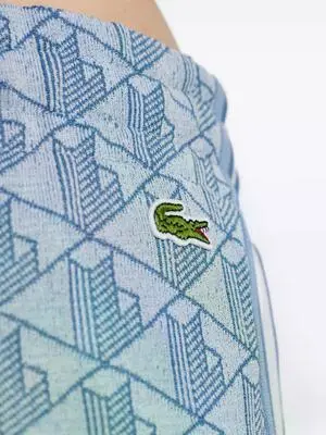 Lacoste Monogram-patterned Track Pants - Blue