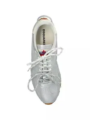 Dsquared2 Laminated Leather Lace-up Sneakers