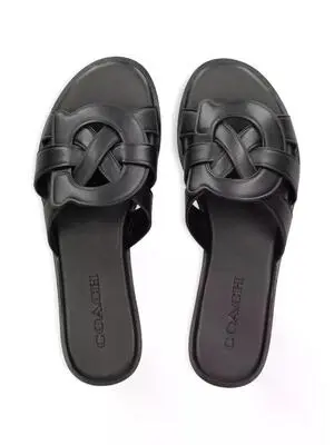COACH Woven Leather Sandals
