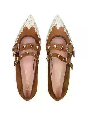 Pretty Ballerinas Paris Leather Ballet Flats - Brown