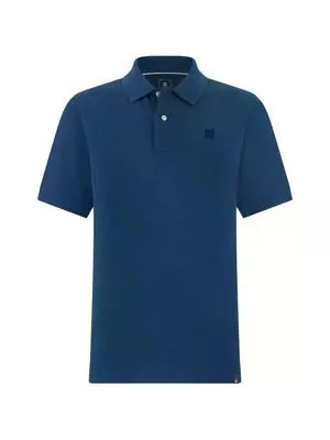 Boggi Milano Pique Button Polo Shirt - Blue