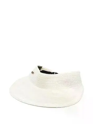Borsalino Logo Appliqué Visor - Neutrals