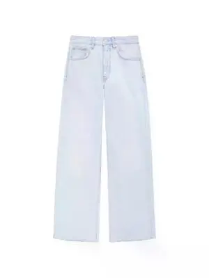 ANINE BING Lewis Frayed Jeans - Blue