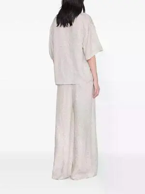 ANINE BING Roslyn Leopard-pattern Trousers
