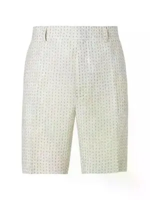 Fendi Stitching Linen Trousers