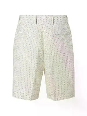 Fendi Stitching Linen Trousers