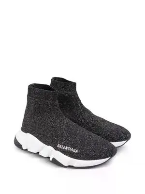Balenciaga Speed Glittered Sneakers