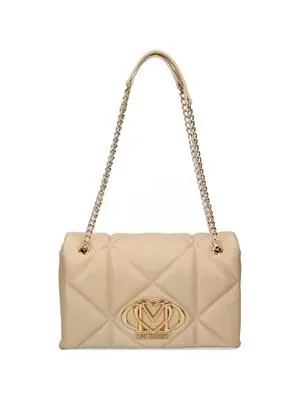 Moschino Quilted Shoulder Bag - Neutrals