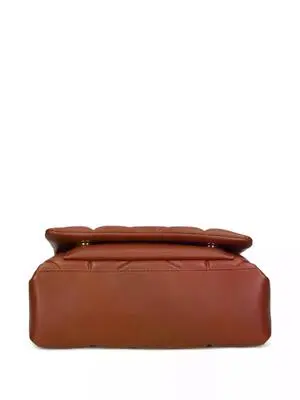 Moschino Quilted Cross Body Bag With Chain Strap - Brown