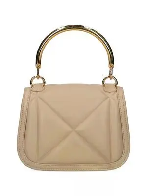 Moschino Quilted Logo Tote - Neutrals