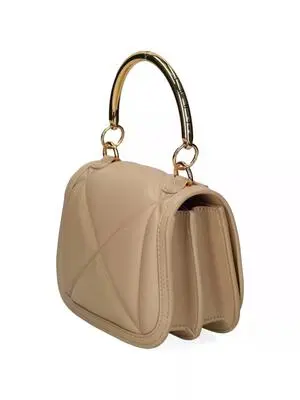 Moschino Quilted Logo Tote - Neutrals