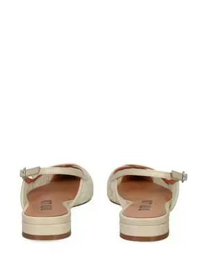 BIBI LOU Xaia Lace Pointed Pumps - Neutrals
