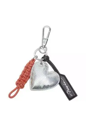 3.1 Phillip Lim Heart Braid Keyring - Silver