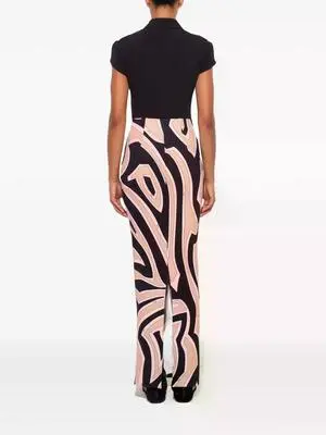 Emilio Pucci Drape Detail Button Down Blouse - Black