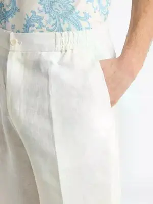 Etro Plain-coloured Linen Shorts