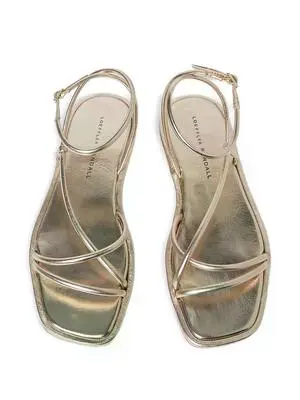 LOEFFLER RANDALL Noor Strappy Flat Sandals - Gold