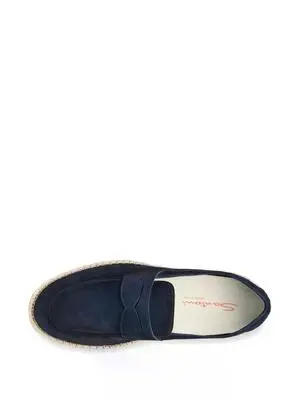 Santoni Suede Espadrilles - Blue