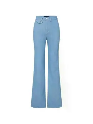 Veronica Beard Crosbie High-rise Wide Leg Trousers - Blue