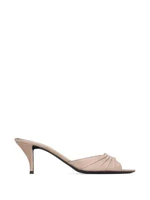 Saint Laurent Babylone Twisted-detail Leather Sandals