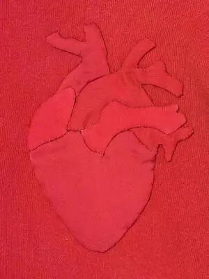 Undercover Heart Appliqué Polo Top