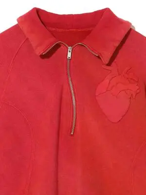 Undercover Heart Appliqué Polo Top