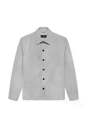 ARMA Dino Chest-pocket Suede Jacket - Grey
