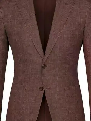 SARTORIO NAPOLI Two-button Wool Jacket - Brown
