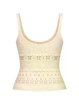 Ulla Johnson Esme Eyelet-knit Camisole - Neutrals