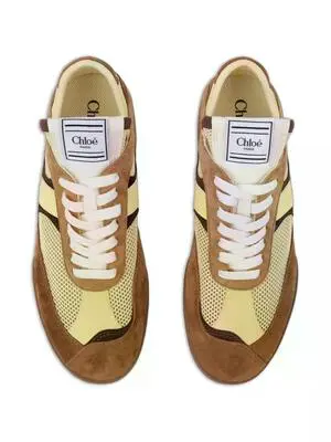 Chloé Panelled Sneakers - Brown