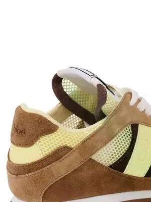 Chloé Panelled Sneakers - Brown