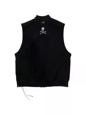 MASTERMIND WORLD Skull Ribbed Gilet