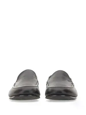 FABI Leather Flat Loafers