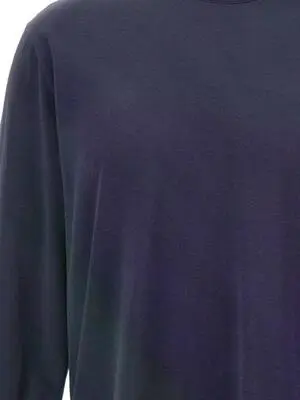Eleventy Crew-neck Cotton Sweater - Blue