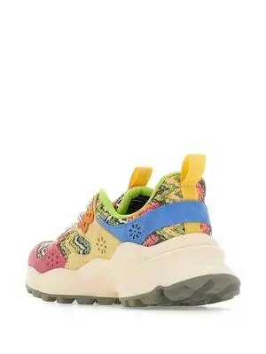 FLOWER MOUNTAIN Kotetsu Floral-details Sneakers - Neutrals