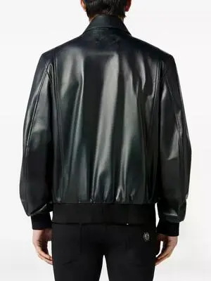 Philipp Plein Palms Leather Jacket