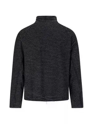 MFPEN Zip-up Checked Cardigan