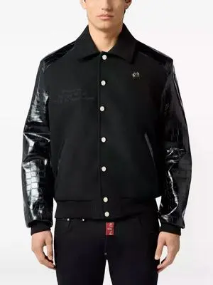 Philipp Plein Coster Bomber Jacket - Black
