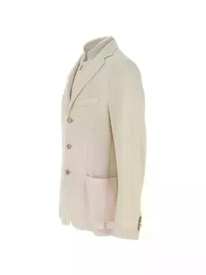 Eleventy Detachable Bib Single-breasted Blazer - Neutrals