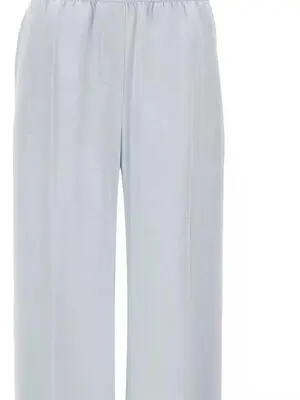 BOSS Relaxed-fit Fluid Crepe Trousers - Blue