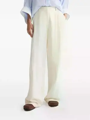 TWP Pleated Wide-leg Trousers